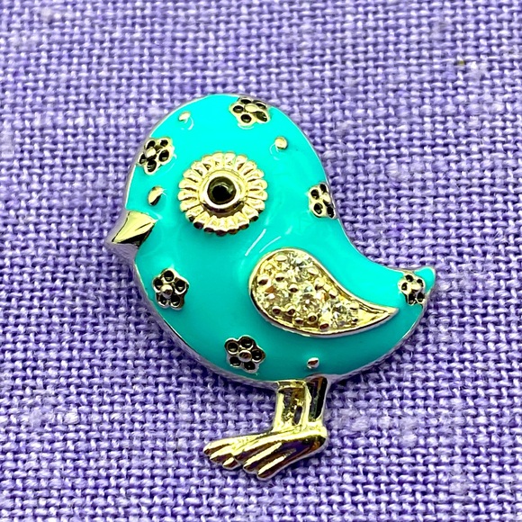 Source Unknown | Jewelry | Vintage Sterling Silver Adorable Blue Bird ...